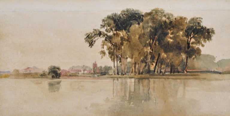 Peter de Wint - On the Thames near Cookham Berkshire - 19th Century ...