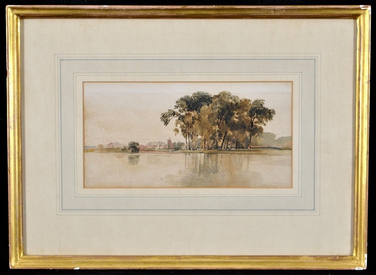 Peter de Wint - On the Thames near Cookham Berkshire - 19th Century ...