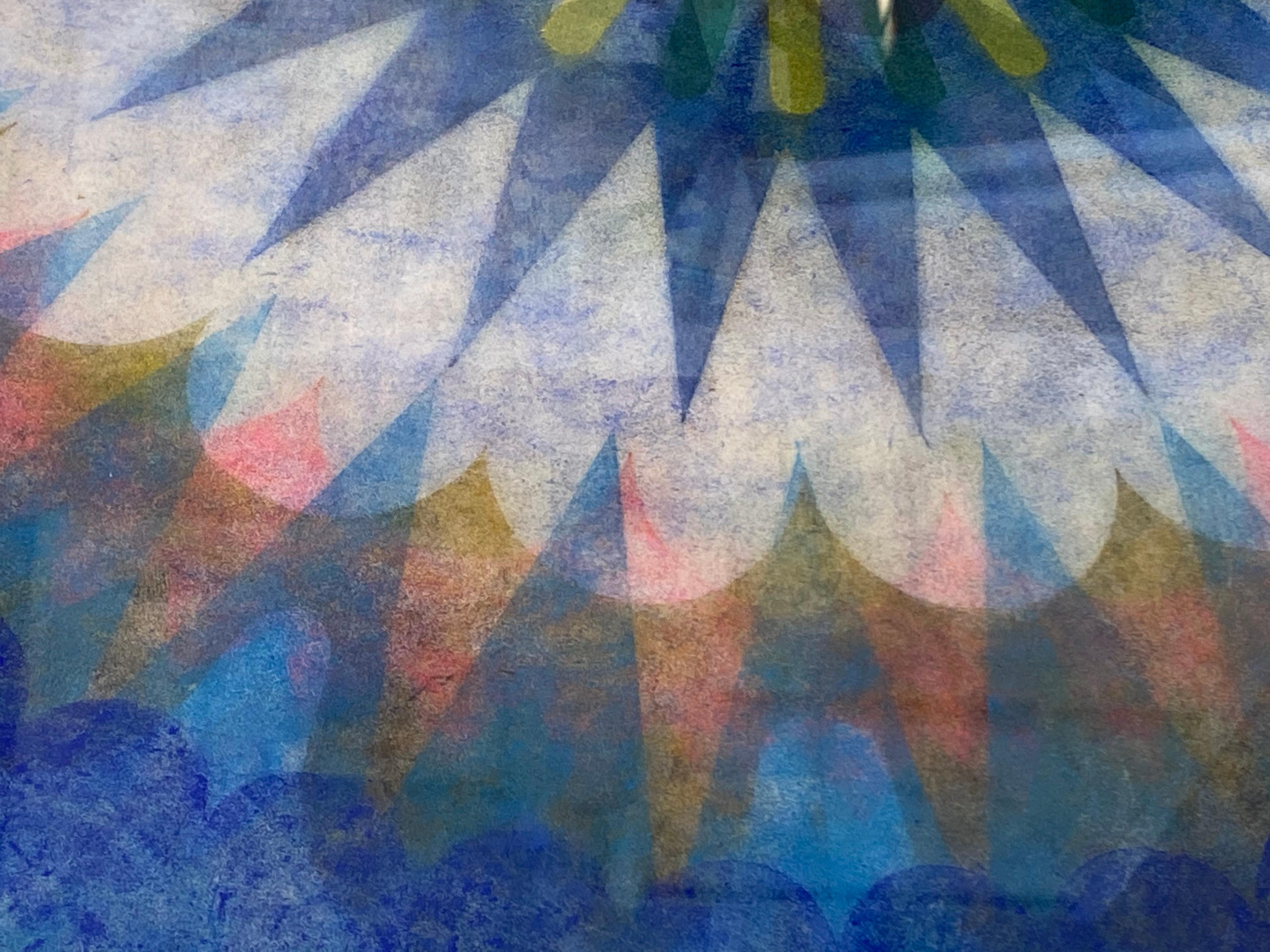 Mary Judge - Poptic Opus Two, Cobalt Blue, Mustard Yellow, Orange, Teal ...