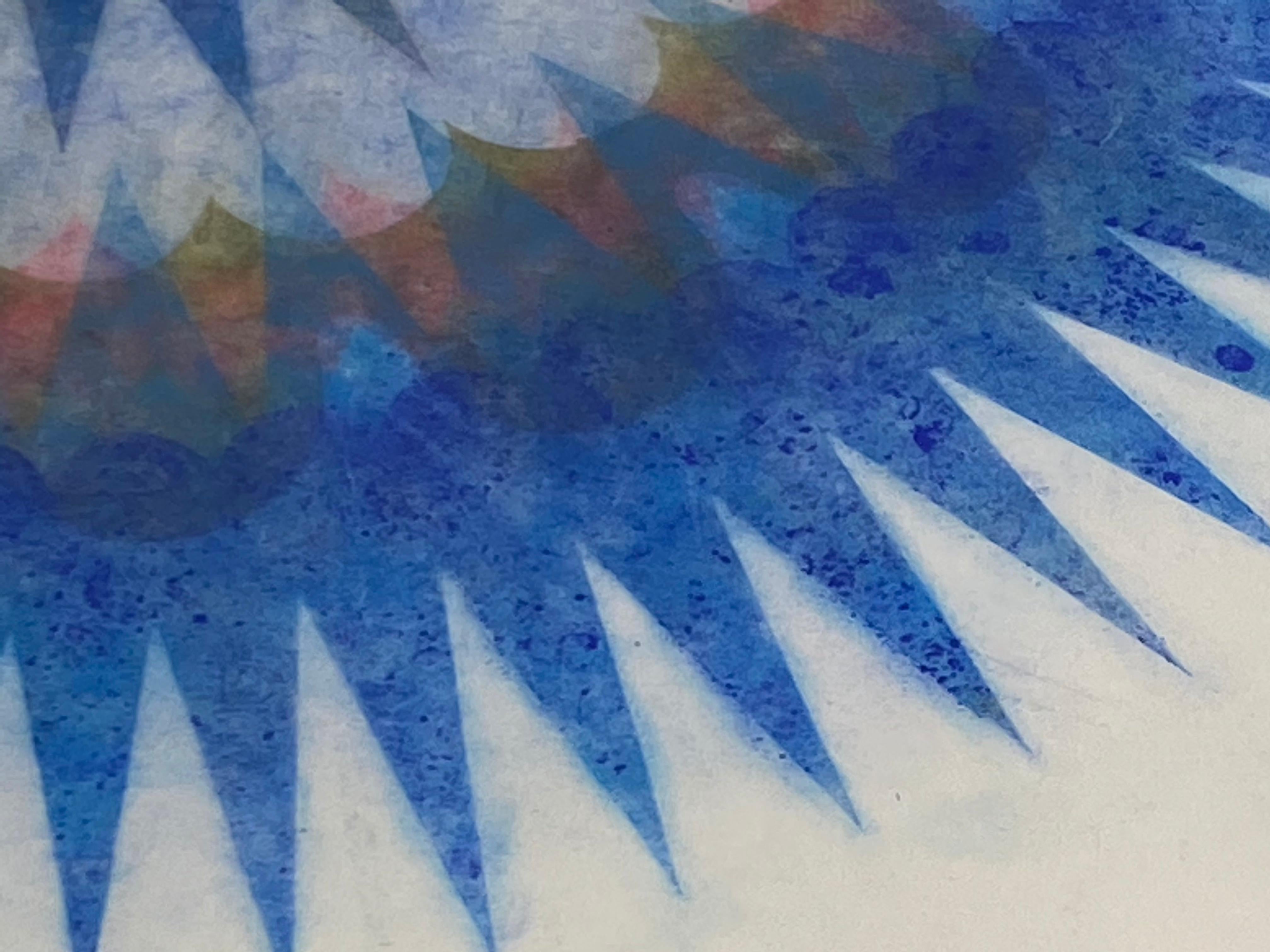 Mary Judge - Poptic Opus Two, Cobalt Blue, Mustard Yellow, Orange, Teal ...