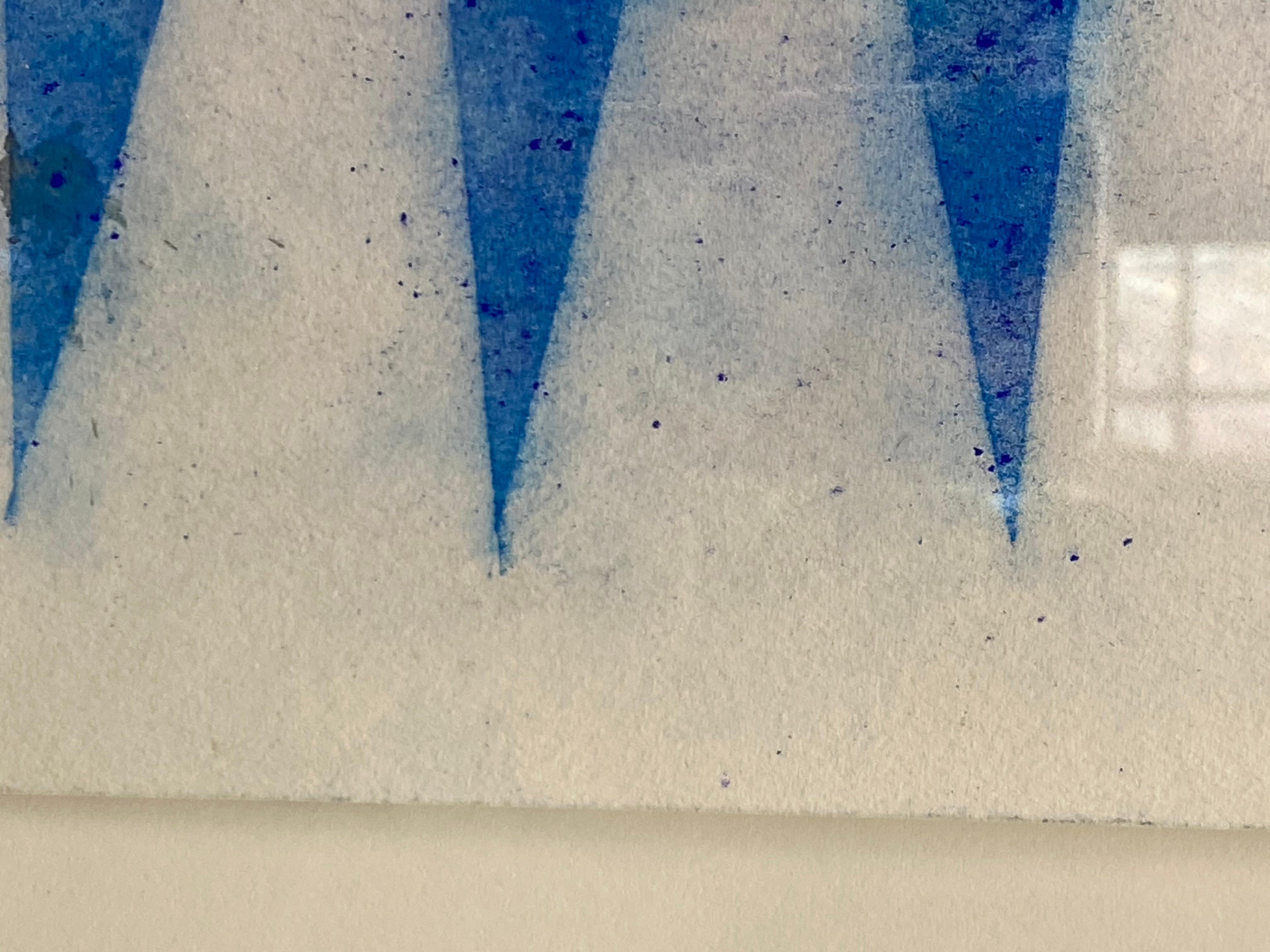 Mary Judge - Poptic Opus Two, Cobalt Blue, Mustard Yellow, Orange, Teal ...