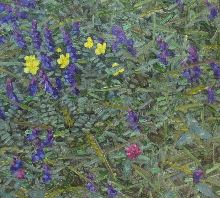 Thomas Sarrantonio - Clamor, Small Square Landscape with Lavender and ...