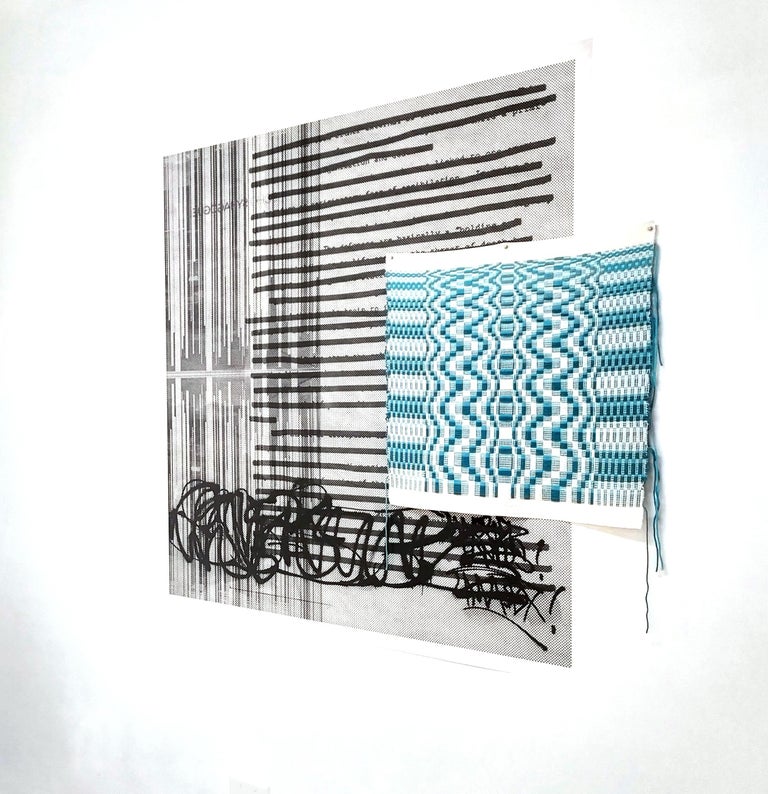 Annette Cords - Large Textile Unique Wall Graphic Woven Linen Cotton ...