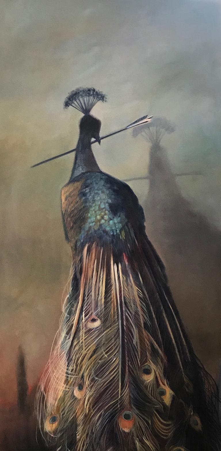 Deborah Davidson - Peacock (Dark) For Sale at 1stDibs