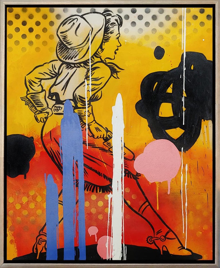 Matt Straub - "End of the Trail" Oil on canvas 46x38" Southwest Pop ...