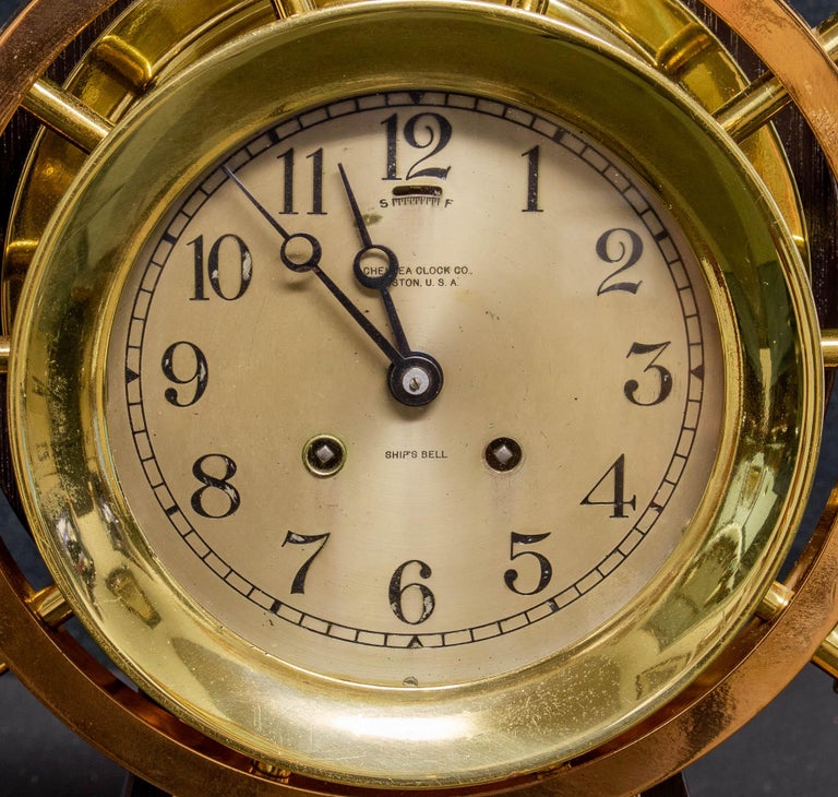 Chelsea of Boston - Ships Wheel Chelsea Mariner Time and Chime Ships ...