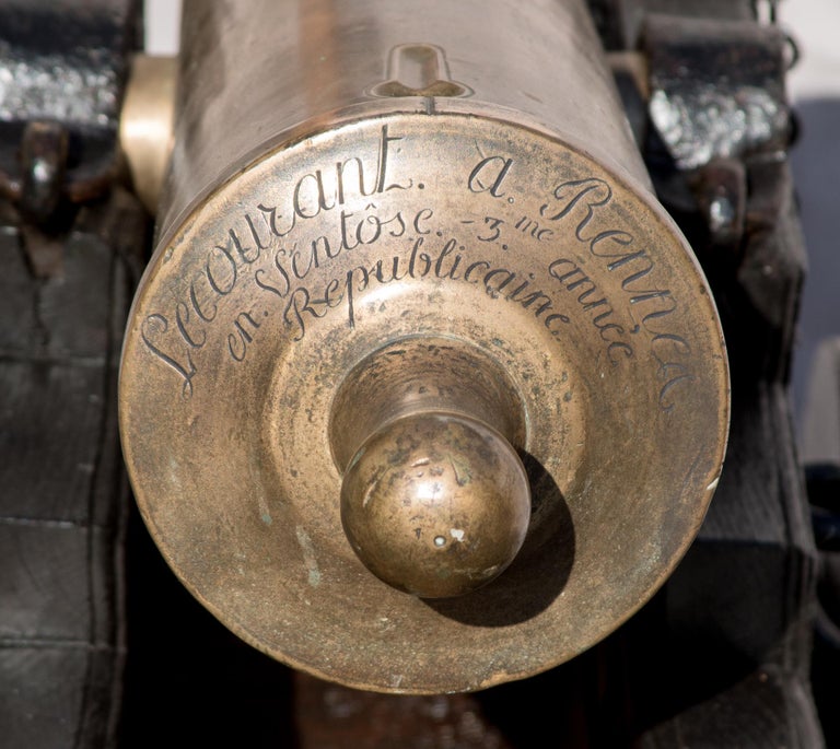 Lecourant Foundry - Inscribed 18th Century French 1lb Cannon Model 1786 ...