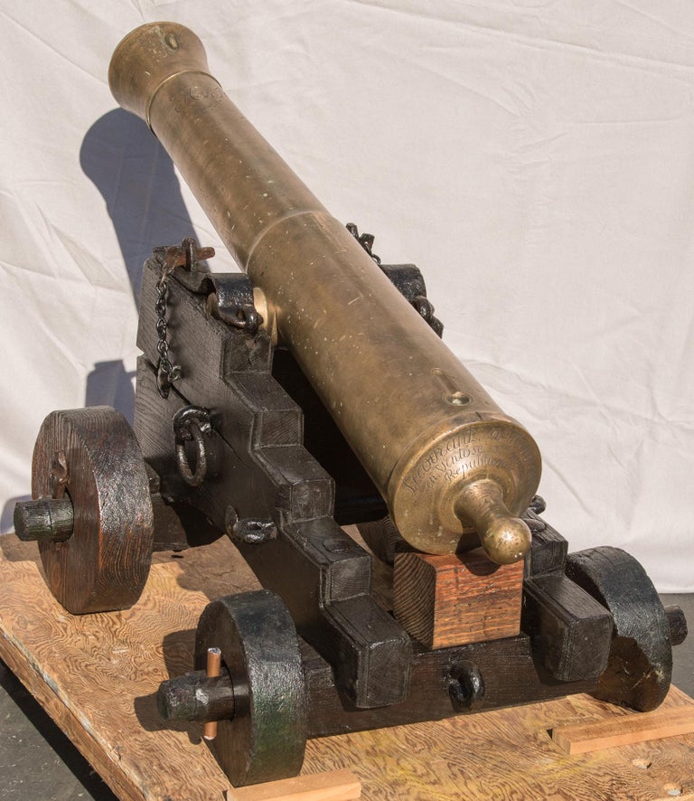 Lecourant Foundry - Inscribed 18th Century French 1lb Cannon Model 1786 ...