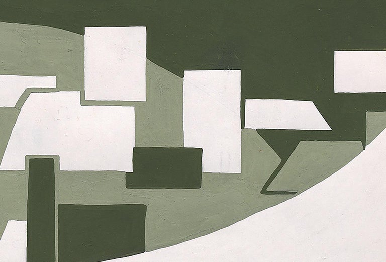 Unknown - Original 70's Hand Painted Textile Design Gouache abstract ...