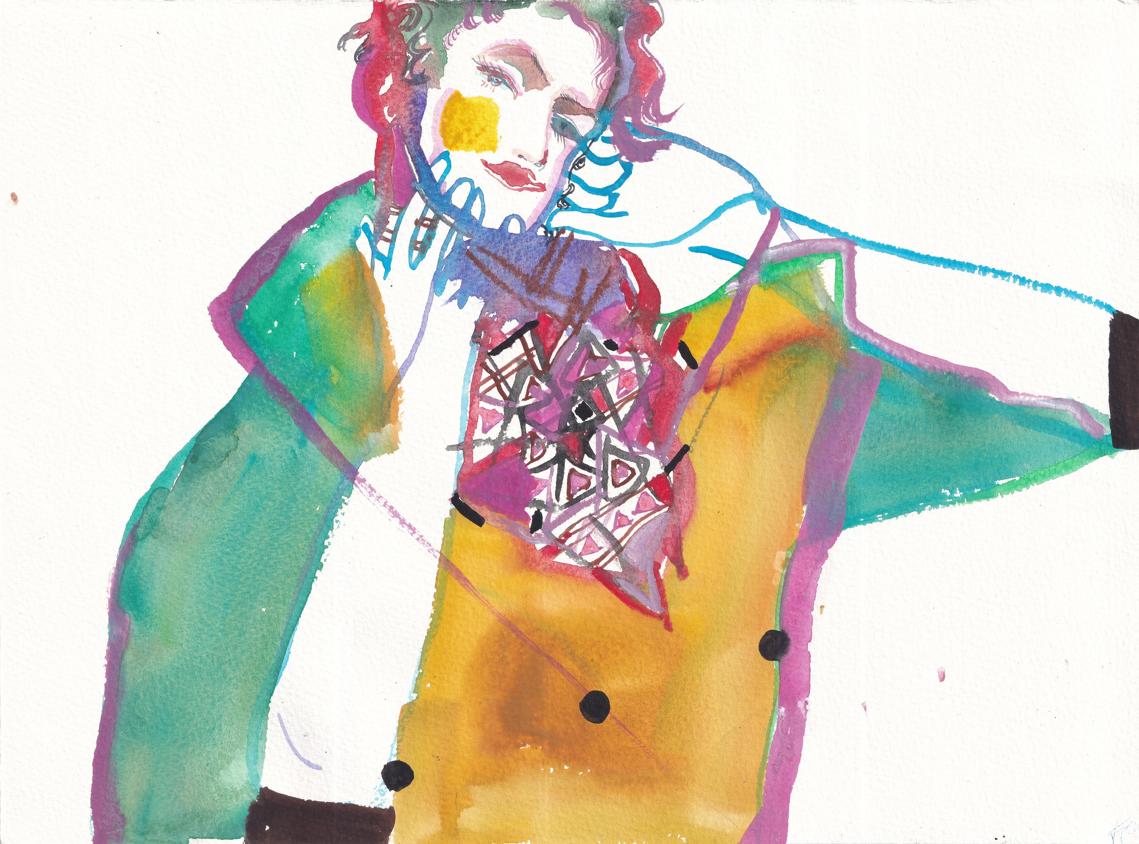 Anastasia Aureum - English alphabet portrait Letter U For Sale at 1stDibs