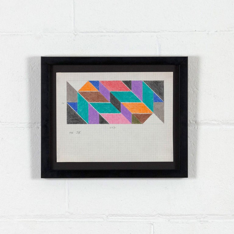 Larry Zox - Larry Zox "Mosaic" Drawing, 1966 For Sale at 1stDibs