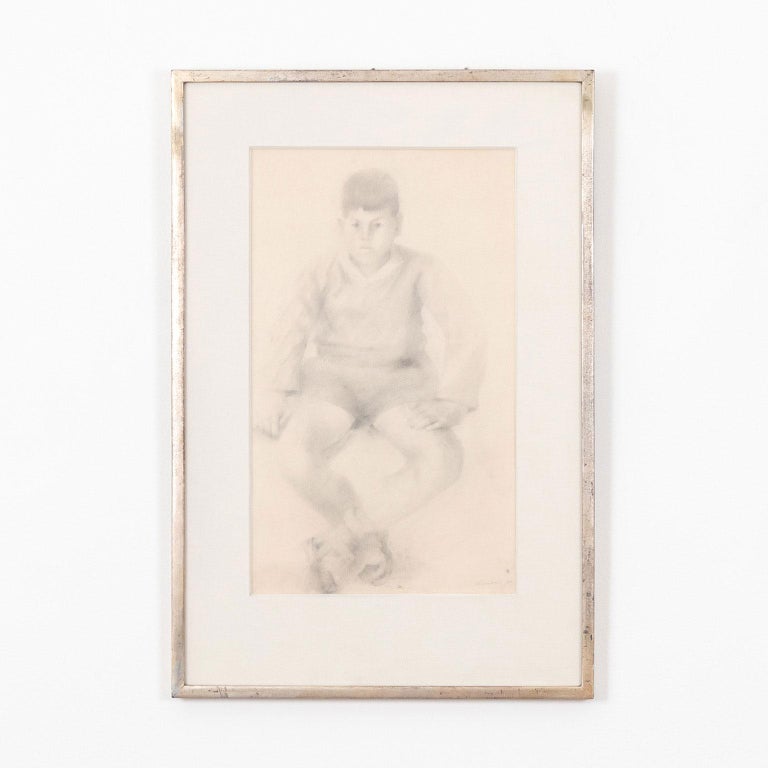 Jack Chambers - Study of a Young Boy in Sweater For Sale at 1stDibs