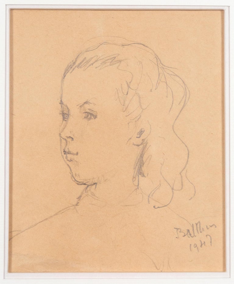 Balthus (Balthasar Klossowski de Rola) - Portrait de Laurence Reverdin ...