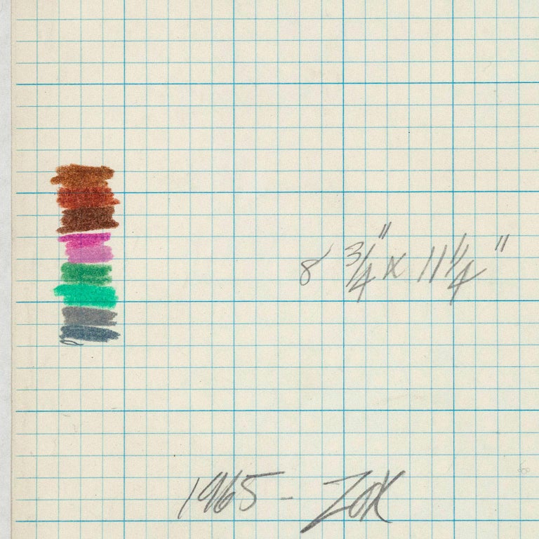 Larry Zox - Larry Zox "Meta Center" Drawing, 1965 For Sale at 1stDibs