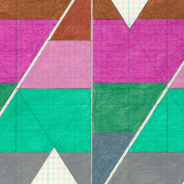 Larry Zox - Larry Zox "Meta Center" Drawing, 1965 For Sale at 1stDibs