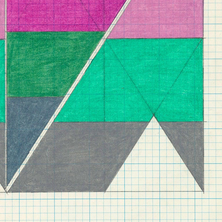 Larry Zox - Larry Zox "Meta Center" Drawing, 1965 For Sale at 1stDibs