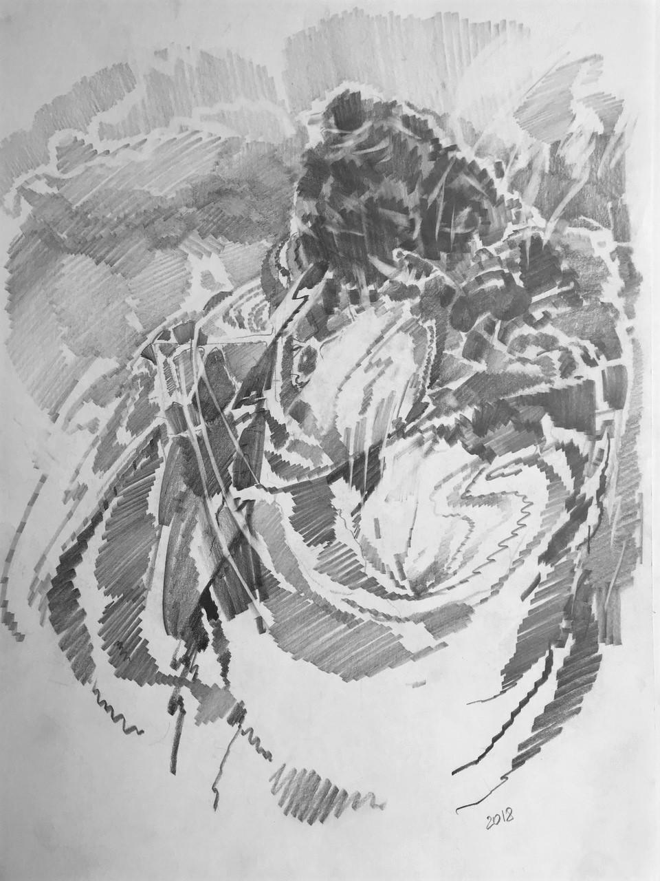 Eugénie Morin - Fashionable Woman - Original Pencil Drawing by E. Morin ...