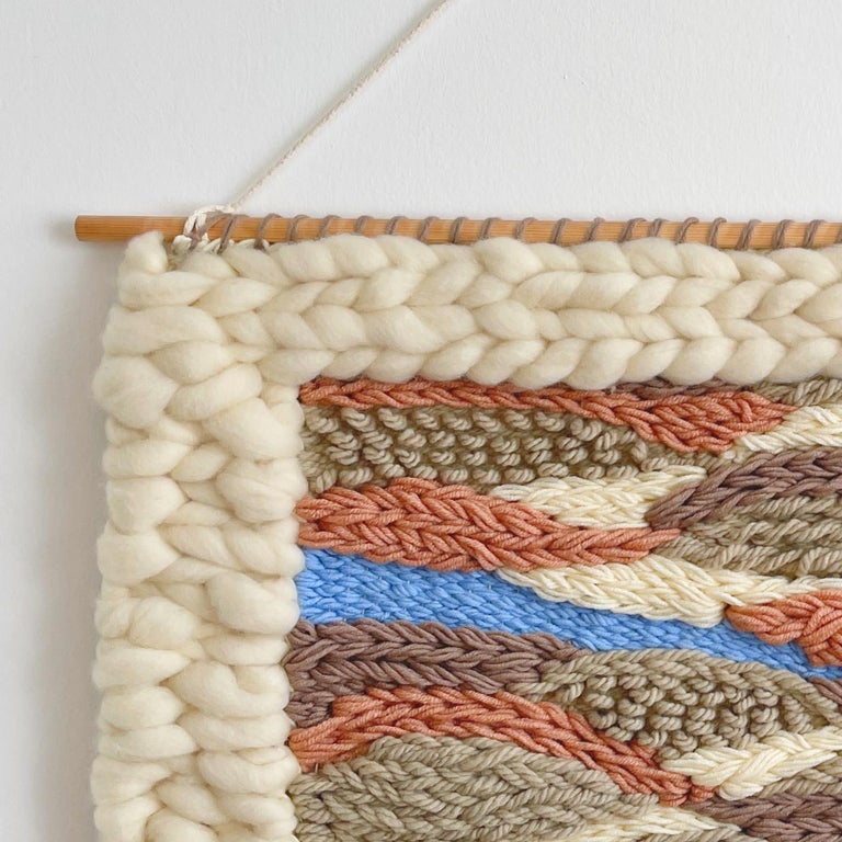 Alena Po - Wall Tapestry Textile Art "Vanilla Sky" For Sale at 1stDibs
