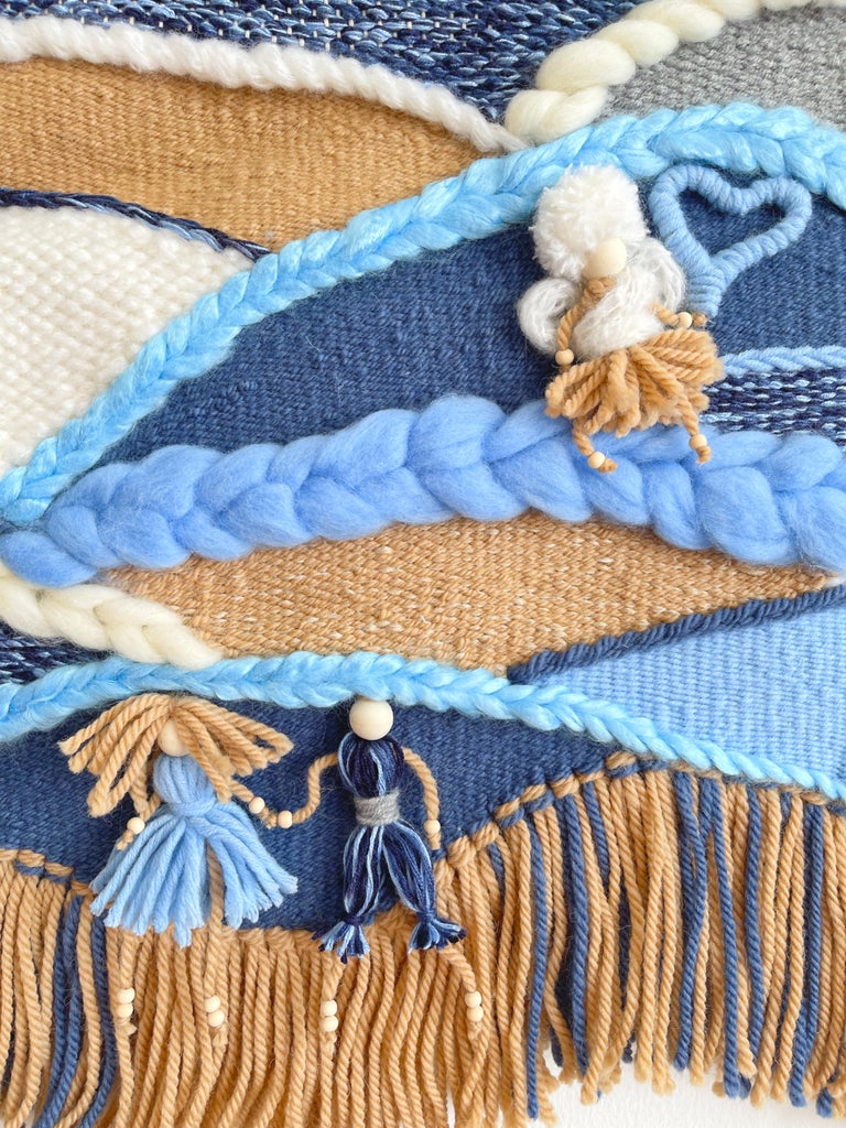 Alena Po - Wall Tapestry Textile Art "Pure Joy" For Sale at 1stDibs