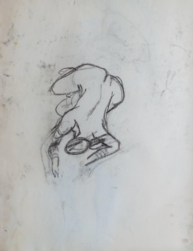 Group of 3 Double Sided Figure Drawings by Ross Bleckner (attrb.) For ...