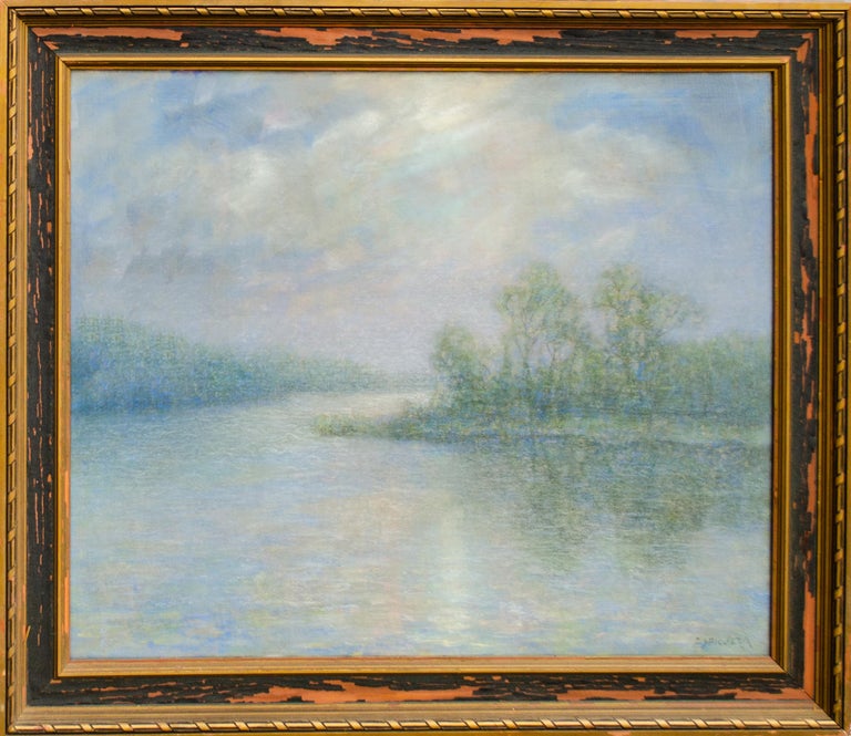 Francesco Spicuzza - Lovely impressionist landscape in pastel by ...