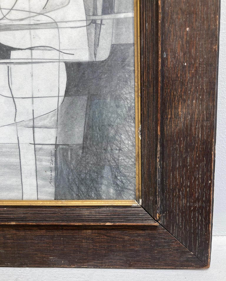 David Dew Bruner - Sutherland Project IX: Cubist Abstract Graphite ...