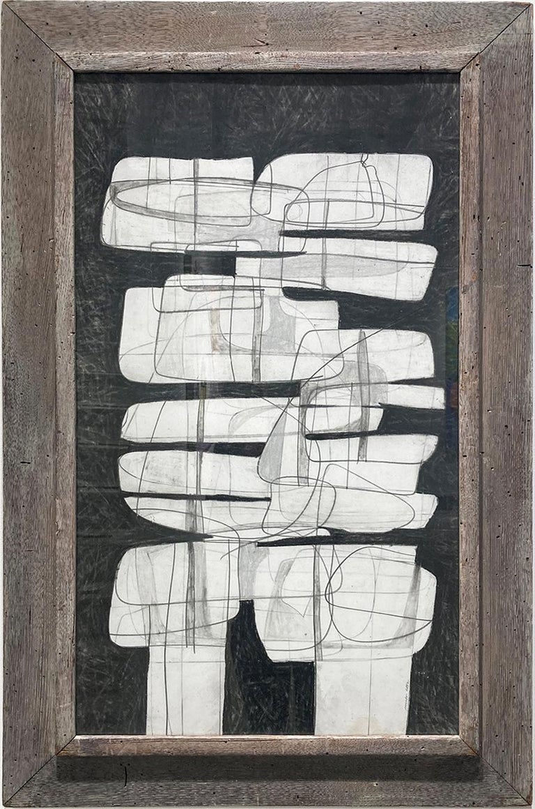 David Dew Bruner - Sutherland Project VI: Cubist Abstract Graphite ...