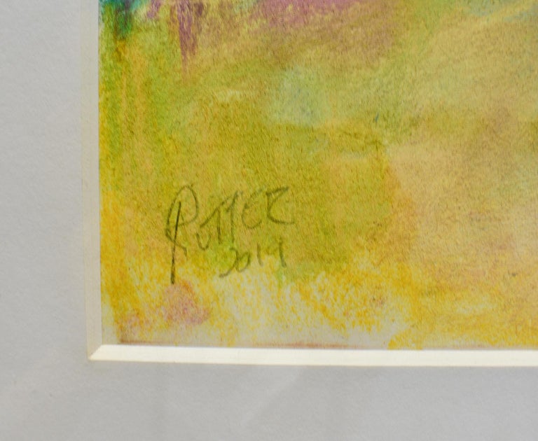 Nancy Rutter - Orange Flash: Abstract Landscape Pastel of Magenta ...