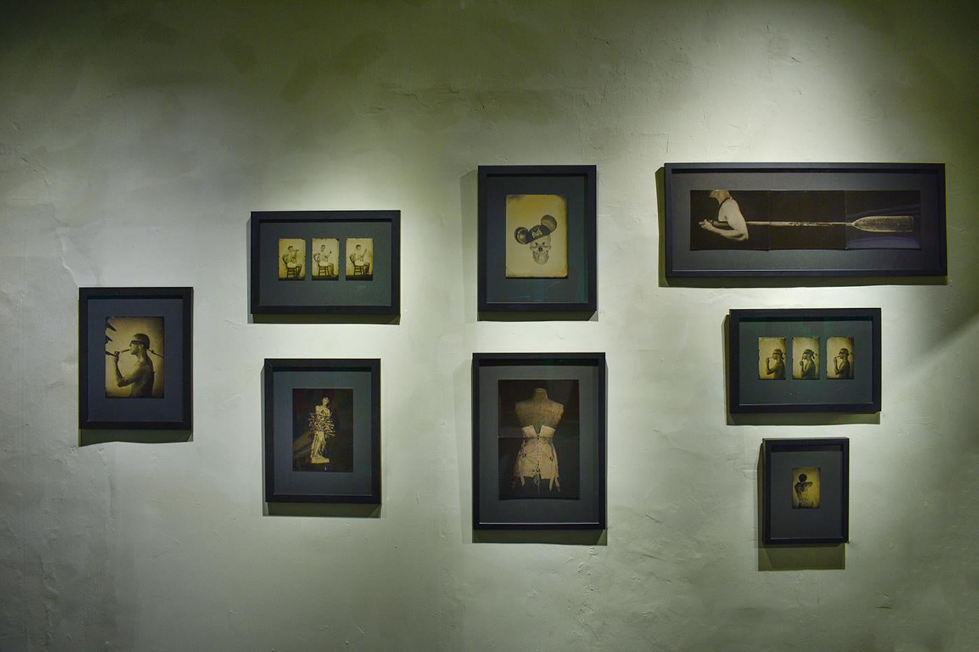 David Sokosh - Linguist (Salacious Tin Type Photo of Male Nude Licking an Ice Pop, blindfolded ...