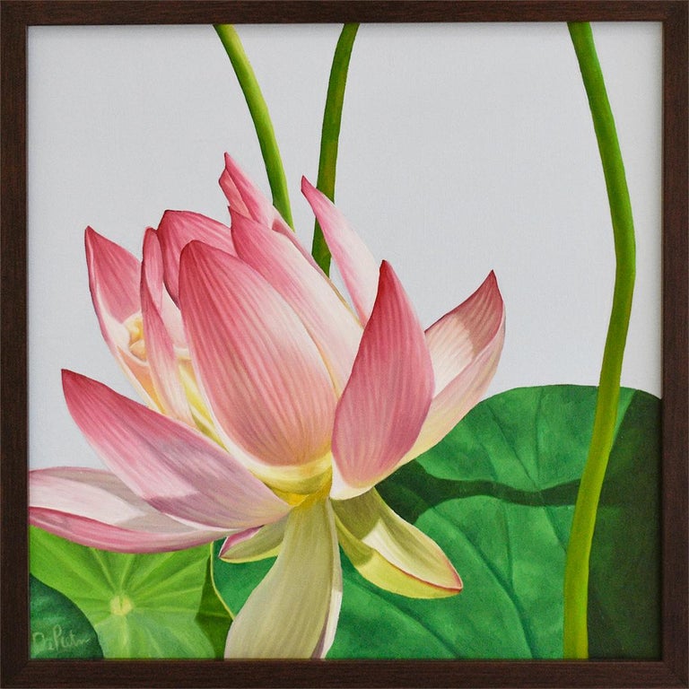 Frank DePietro - Lotus 33: Photorealist Still Life Painting of Pink and ...