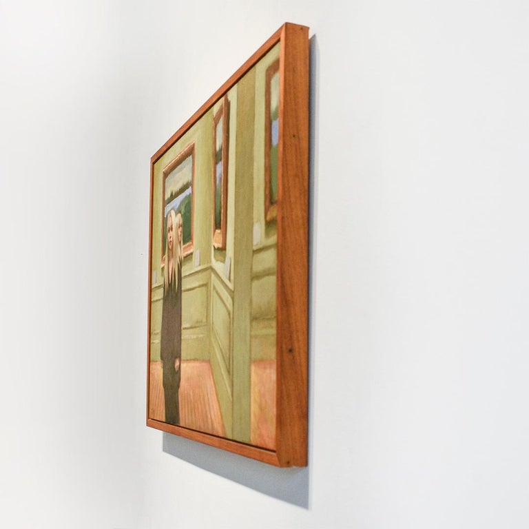 Judith Wyer - Doubletake (Figurative Painting of Blonde Women with ...