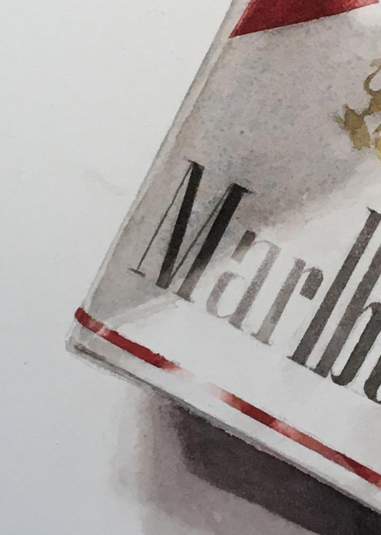 Scott Nelson Foster - Marlboro III (Photo-Realist Pop Art Still Life ...