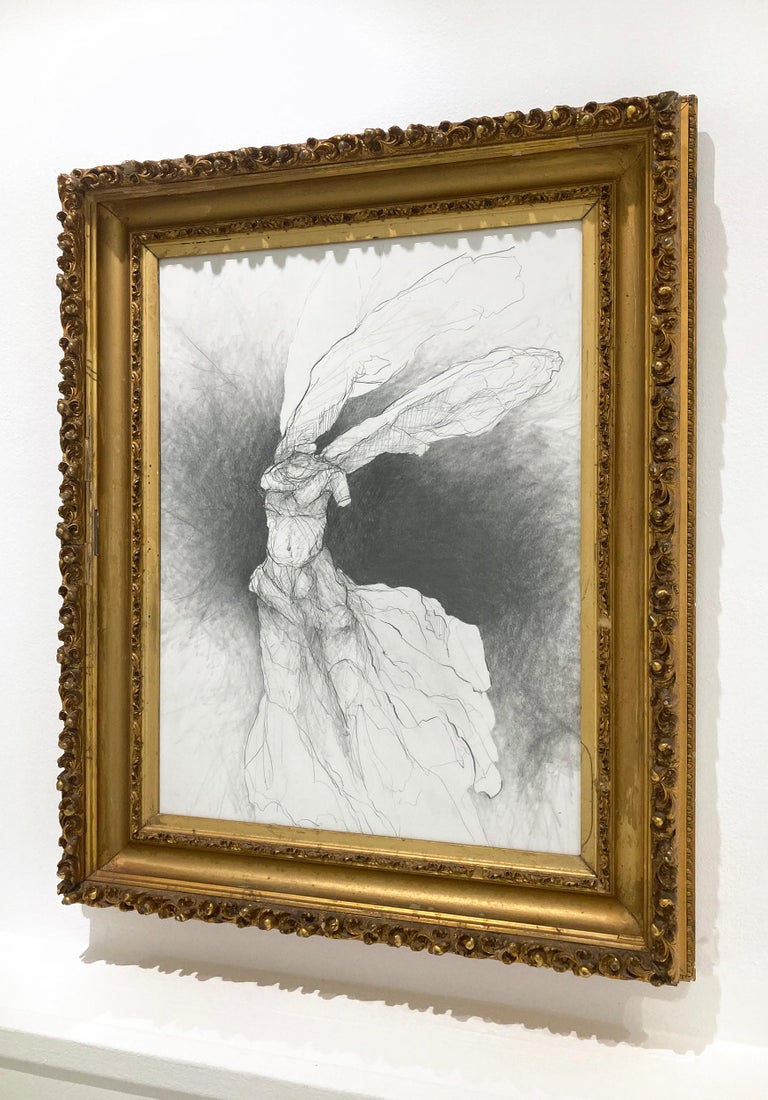 David Dew Bruner - Nike VII (Abstracted Figurative Drawing of Winged ...