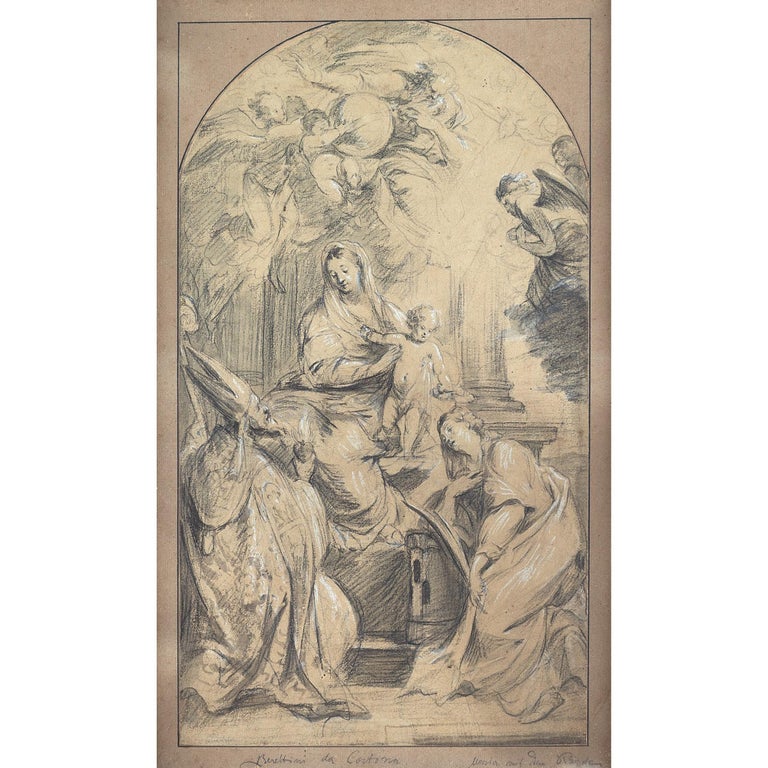 Pietro Da Cortona (After), 18th-Century, Madonna and Child With Saint ...
