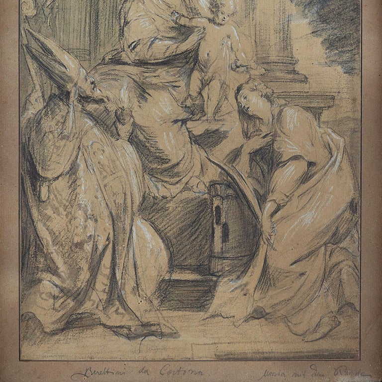 Pietro Da Cortona (After), 18th-Century, Madonna and Child With Saint ...