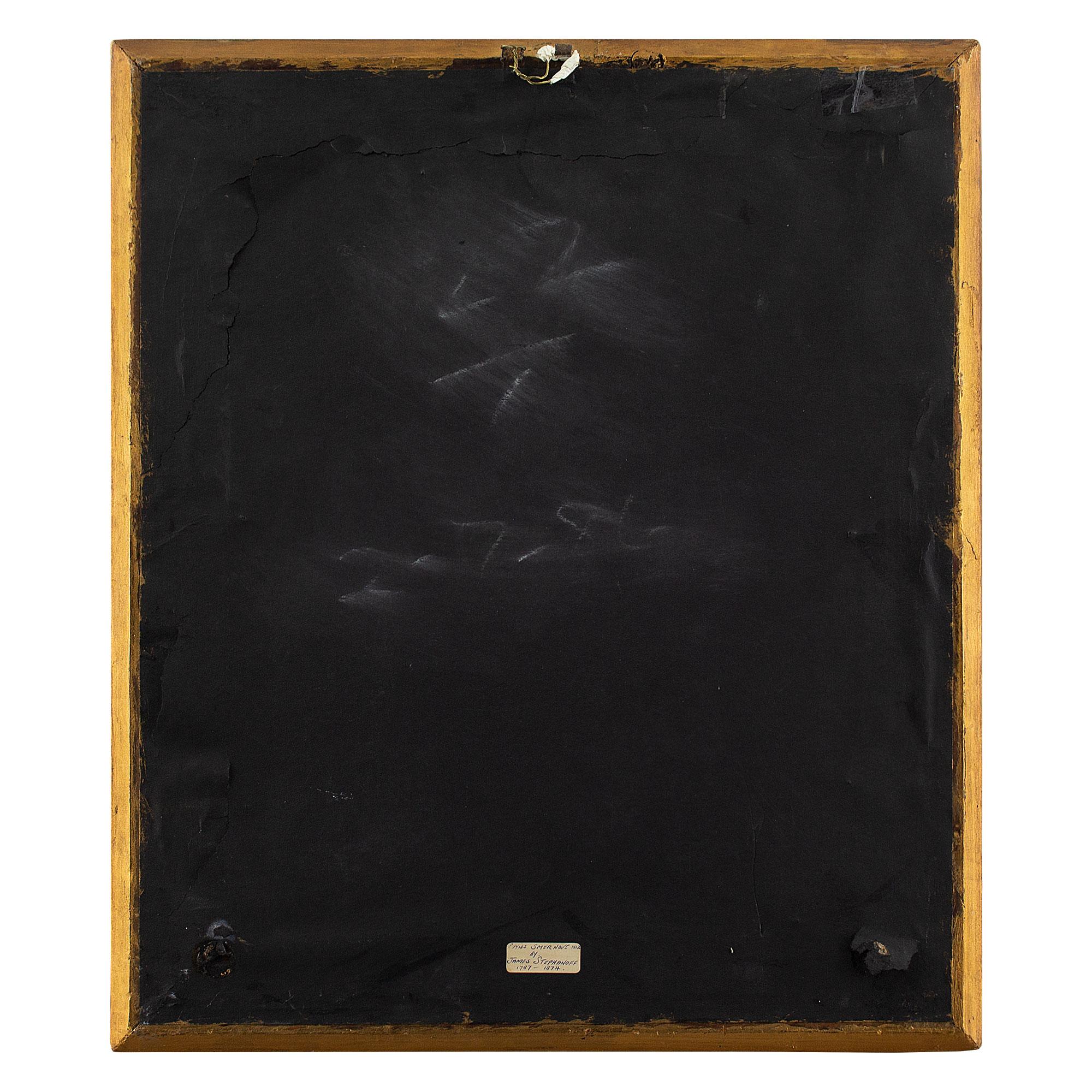 James Stephanoff - James Stephanoff, Portrait Of Miss Smernove, Oil ...