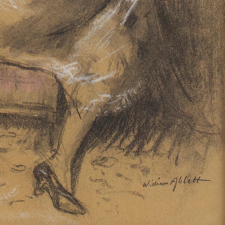 William Albert Ablett - William Albert Ablett, In Her Boudoir, Drawing ...