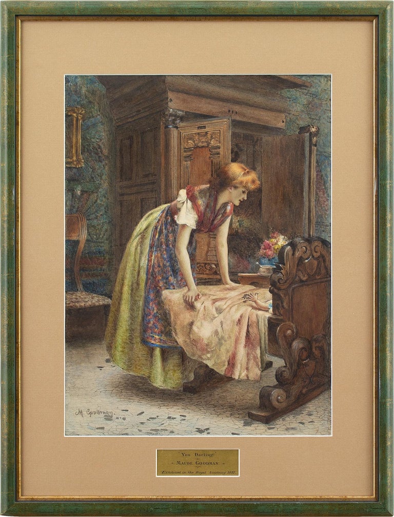 Maude Goodman - Maude Goodman, You Darling!, Watercolour For Sale at ...