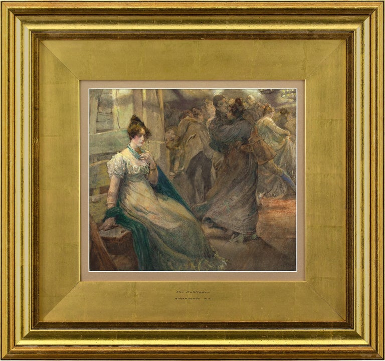 Edgar Bundy - Edgar Bundy RA, The Wallflower, Watercolour For Sale at ...