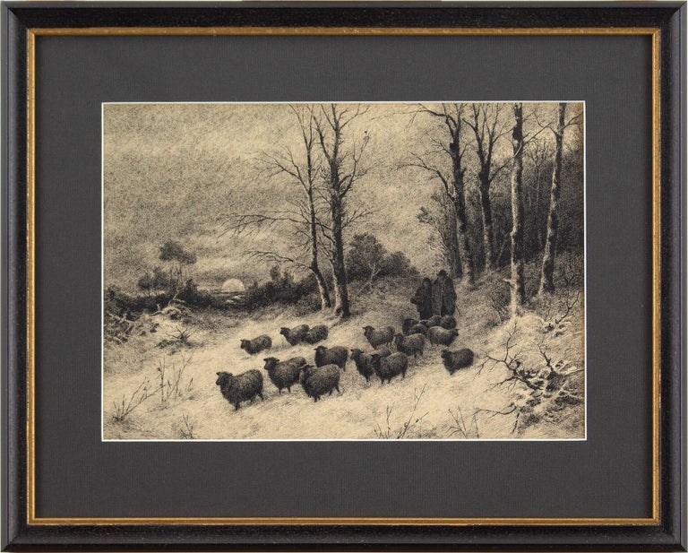 Joseph Farquharson (Circle), The Flock, Drawing For Sale at 1stDibs