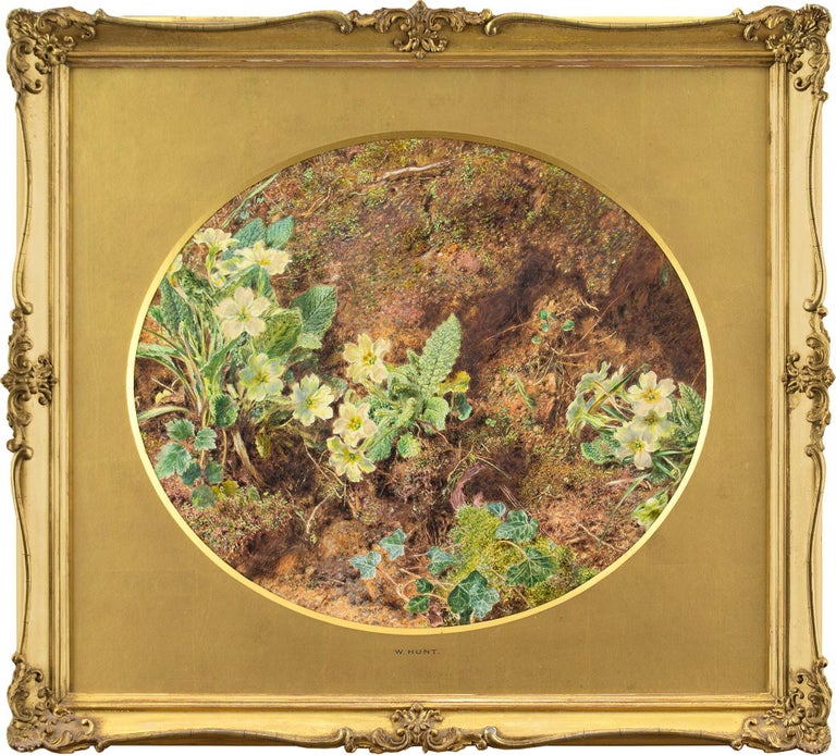 William Henry Hunt - William Henry Hunt OWS, Still Life With Primroses ...