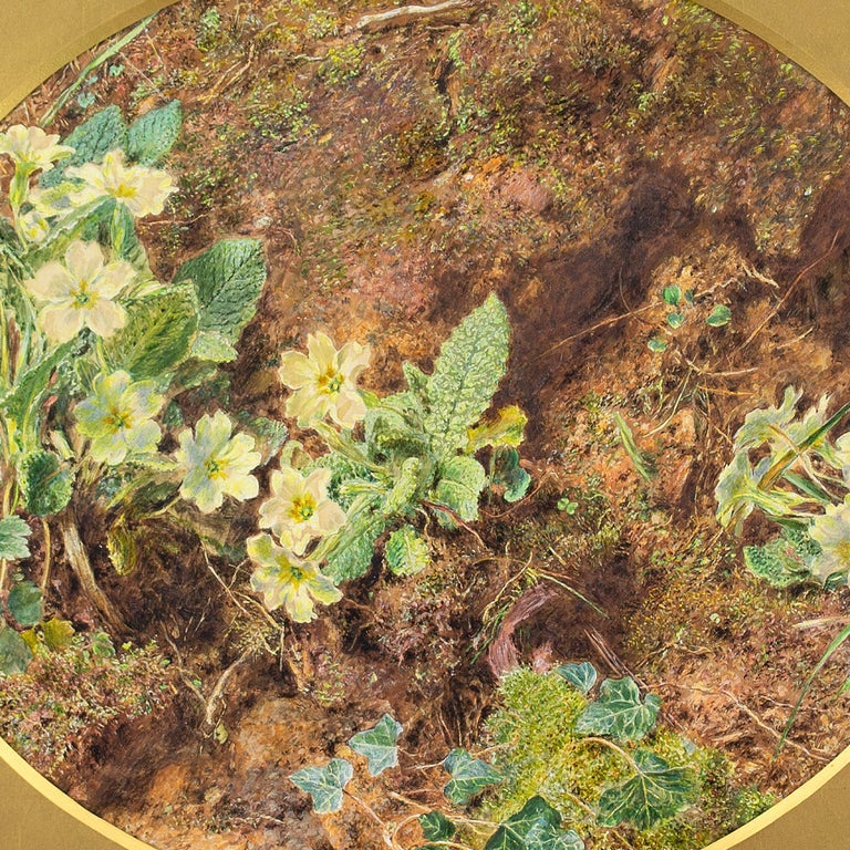 William Henry Hunt - William Henry Hunt OWS, Still Life With Primroses ...