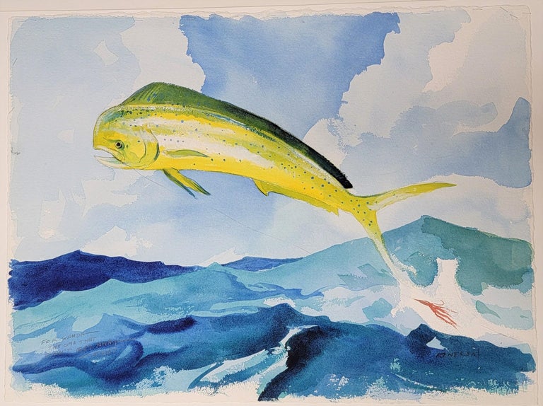 Chet Reneson - The One That Didn't Get Away (Mahi-mahi) Watercolour by ...