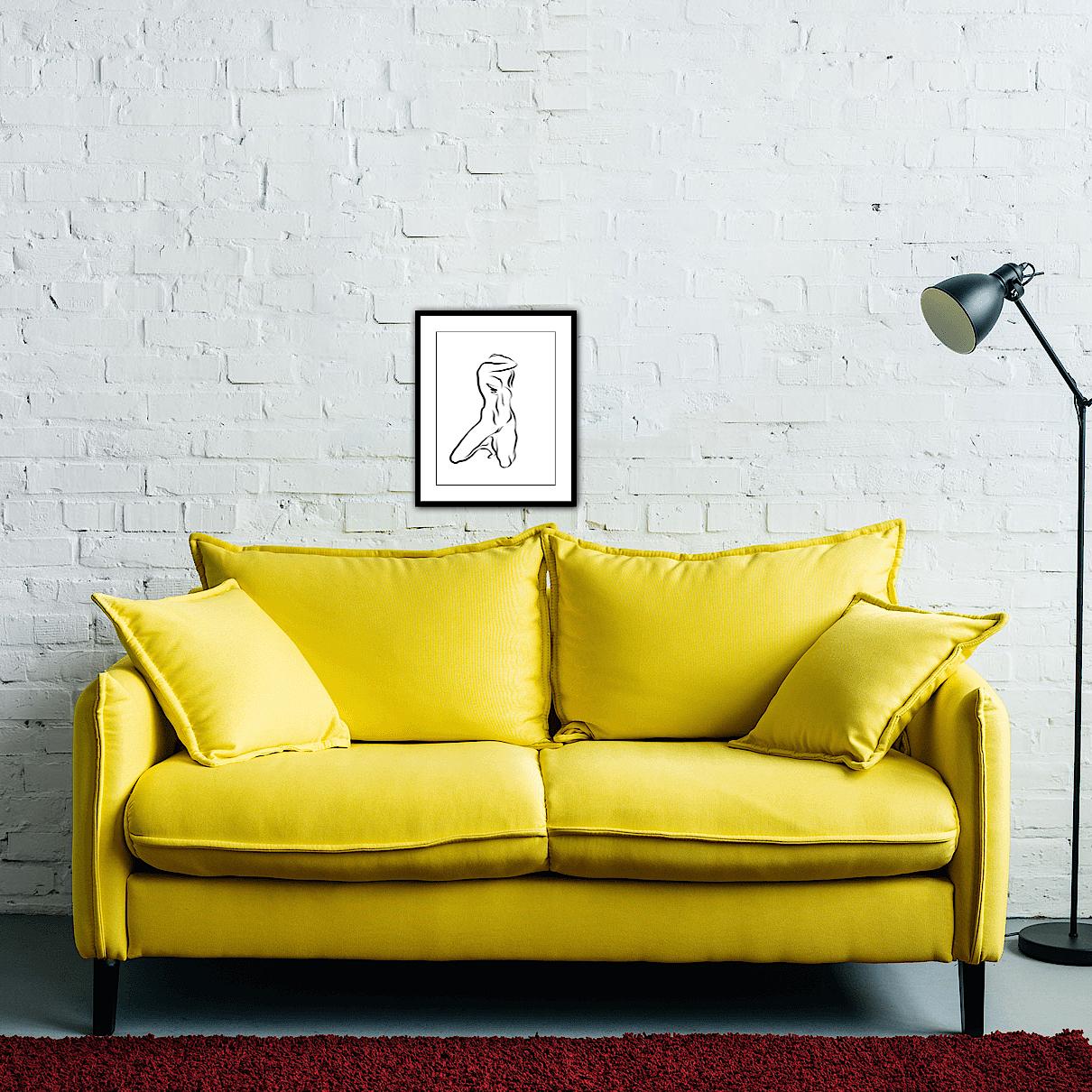 Michael Binkley - Haiku #39 - Digital Vector Drawing Kneeling Female ...