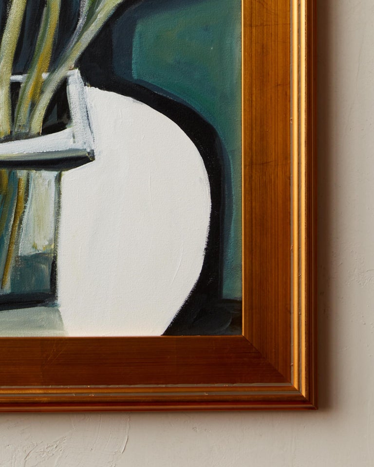 Stewart Ross - Cat with Leaves by Stewart Ross Acrylic Contemporary ...