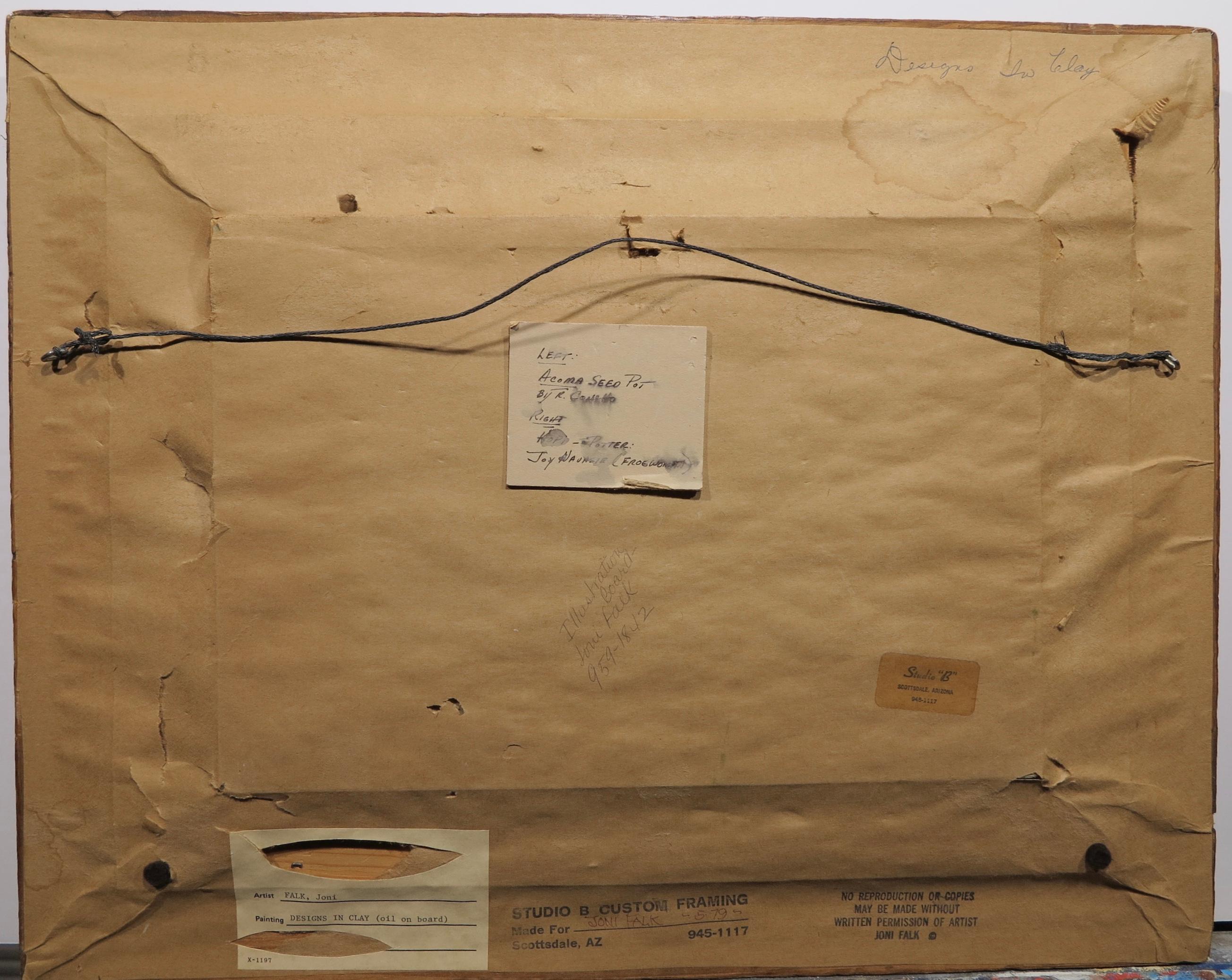 Joni Falk - Designs in Clay (Acoma Seed Pot and Hopi Vase) For Sale at ...