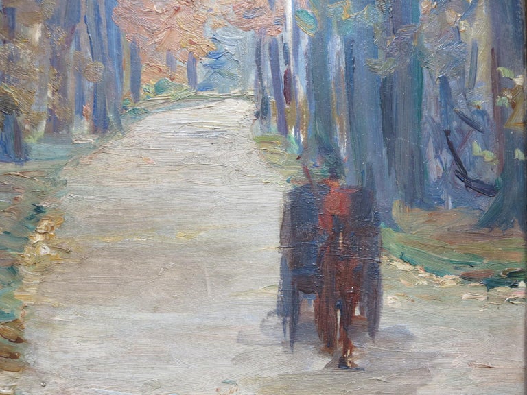 Arthur Rudolph - Carriage in a Park, Autumn Landscape at 1stDibs