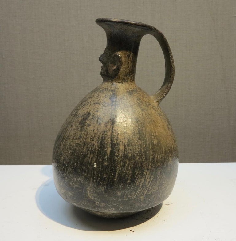 Unknown - Chimu Peruvian pre-Columbian pottery figural face vessel Peru ...