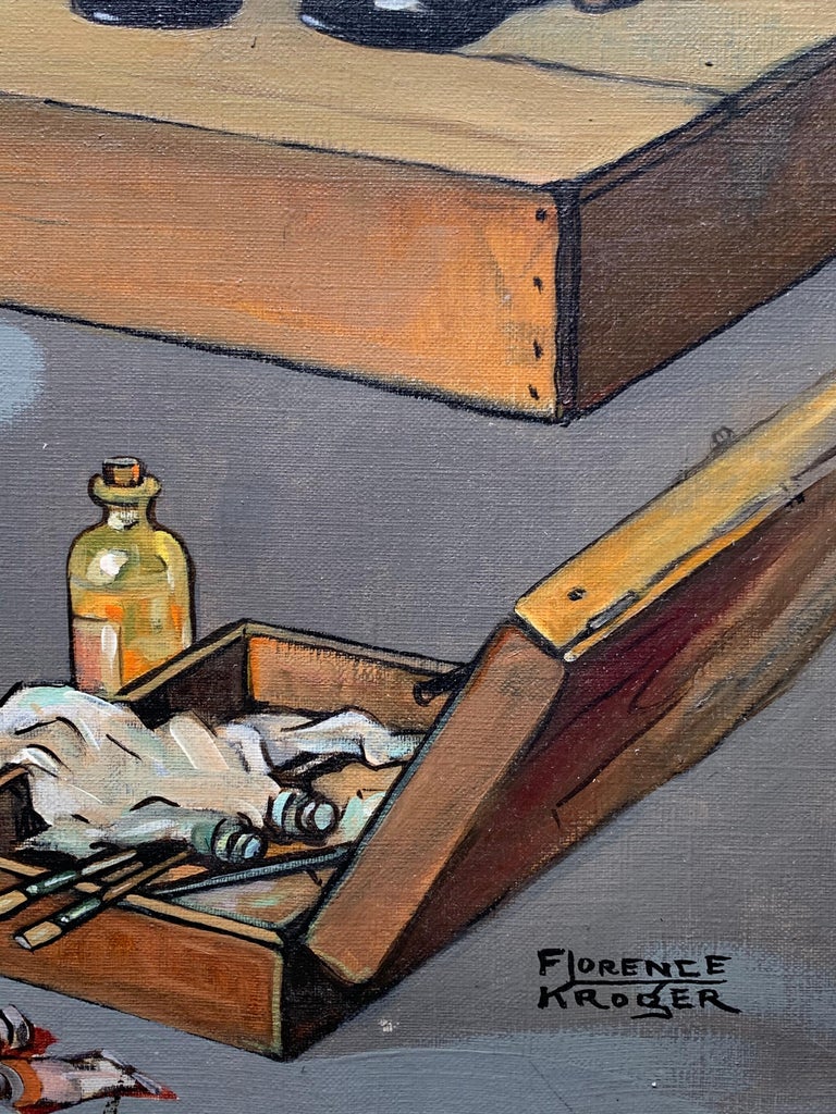 Florence Kroger - Artist and Model (Kitsch Pop Art kids painting) For ...