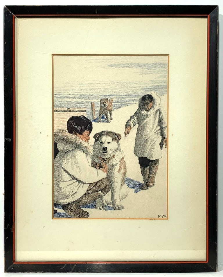 Fred Machetanz - A Puppy Named Gih (Inuit Eskimo Alaska book ...